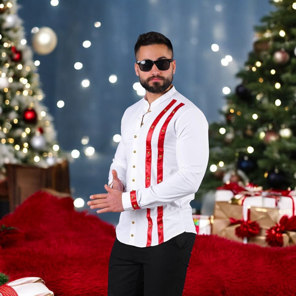 Devo Banded Collar Shirt – New Edition Fashion