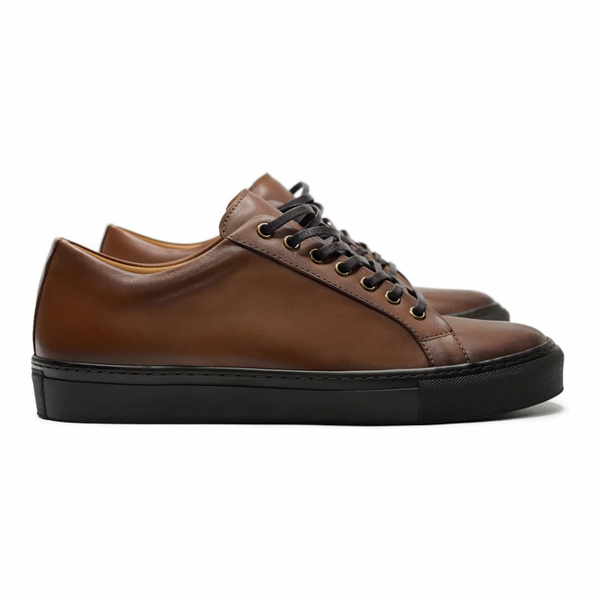 David Edwards 'Demonte' Men's Cupsole Leather Sneakers NEFNYC – New ...